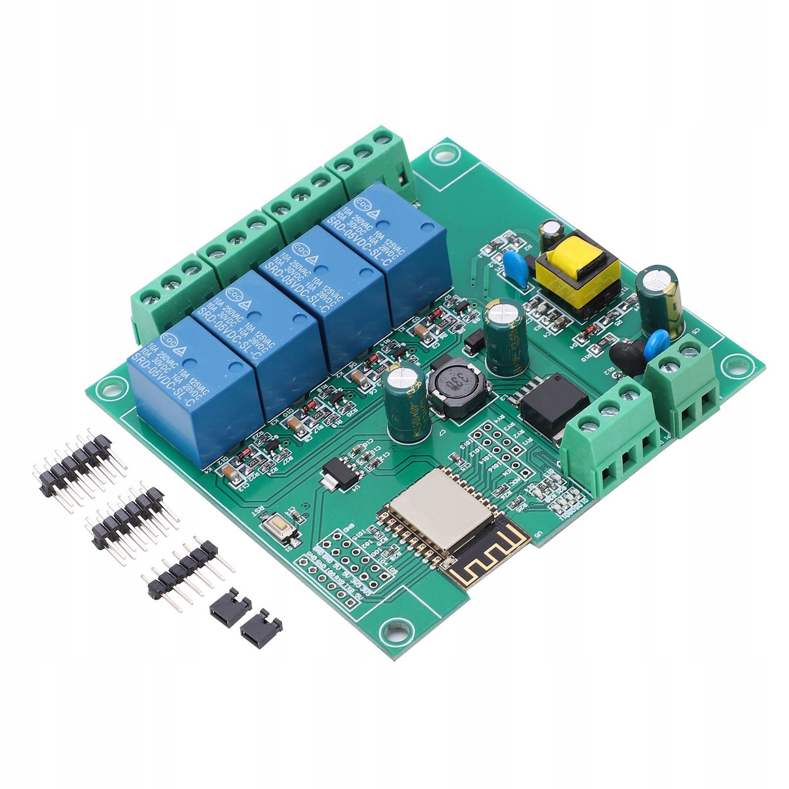 Moduł przekaźnikowy WIFI 4-kanałowa płytka rozwojowa ESP8266 do ... Moduł przekaźnikowy WIFI 4-kanałowa płytka rozwojowa ESP8266 do ...