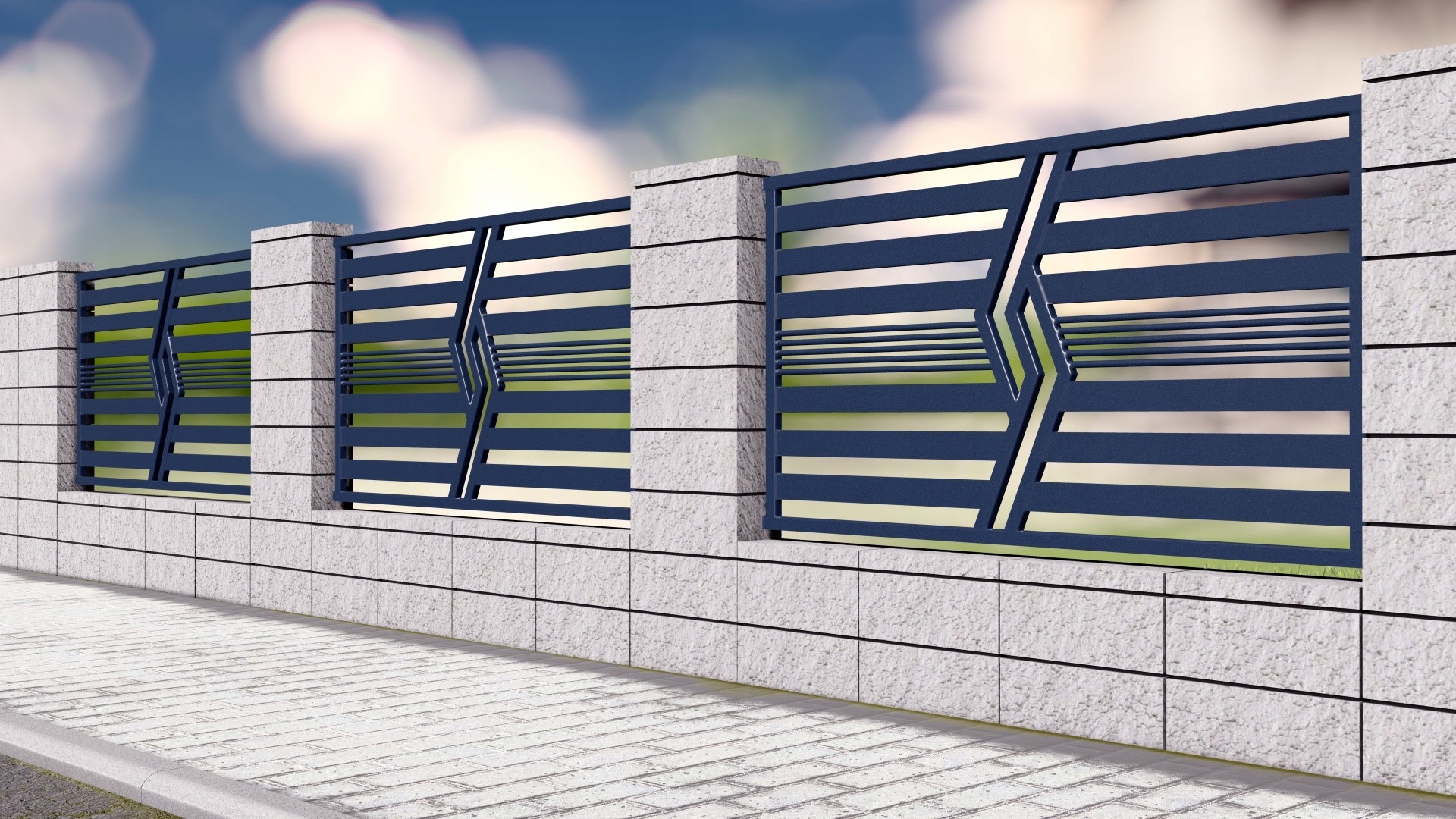 ogrodzenia nowoczesne panelowe płoty Gobe • Cena, Opinie • Przęsła ...