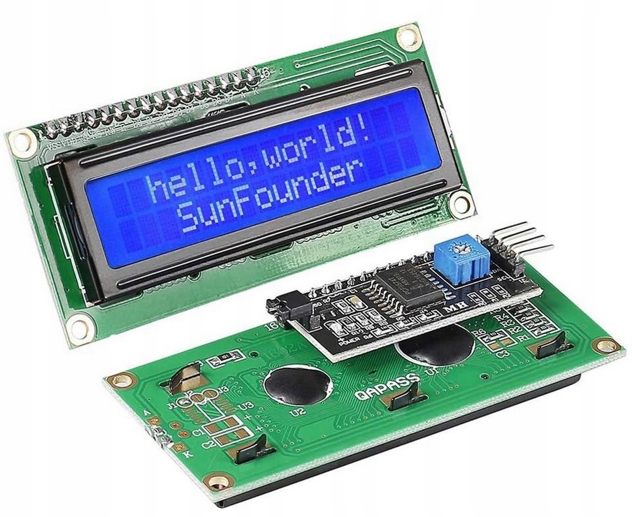 Alfanumerický displej LCD1602 2x16 s převodníkem I2C HD447804 za 79 ...