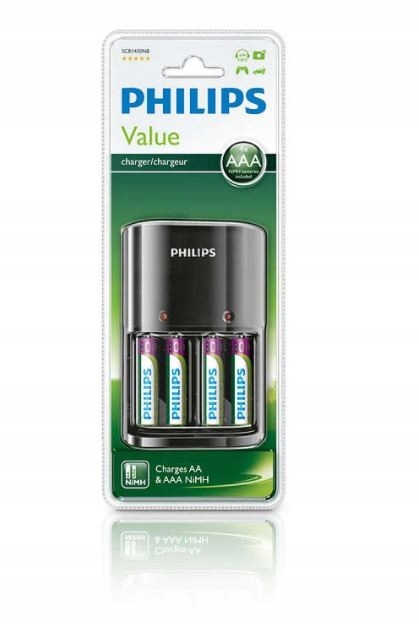 Ładowarka Philips SCB1450NB/12 4 AA, AAA • Cena, Opinie - Allegro