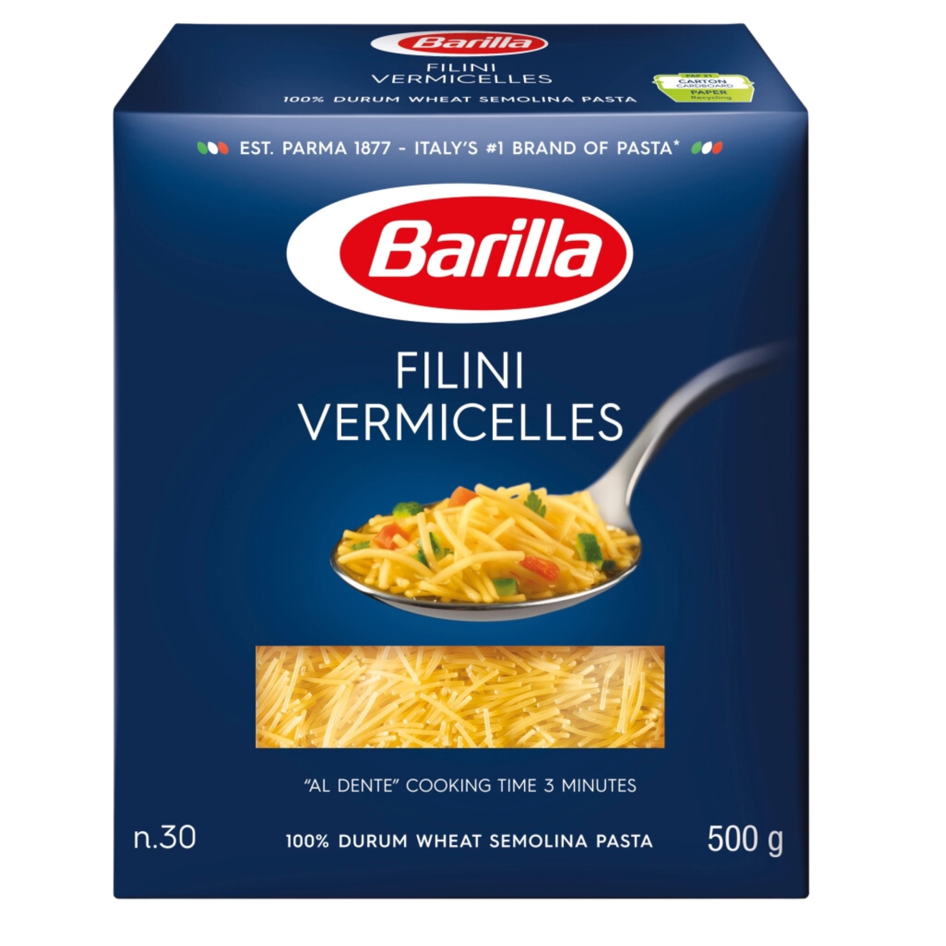 Barilla Makaron Nitki Filini Vermicelles 500 g #30 (8076809524452 ...