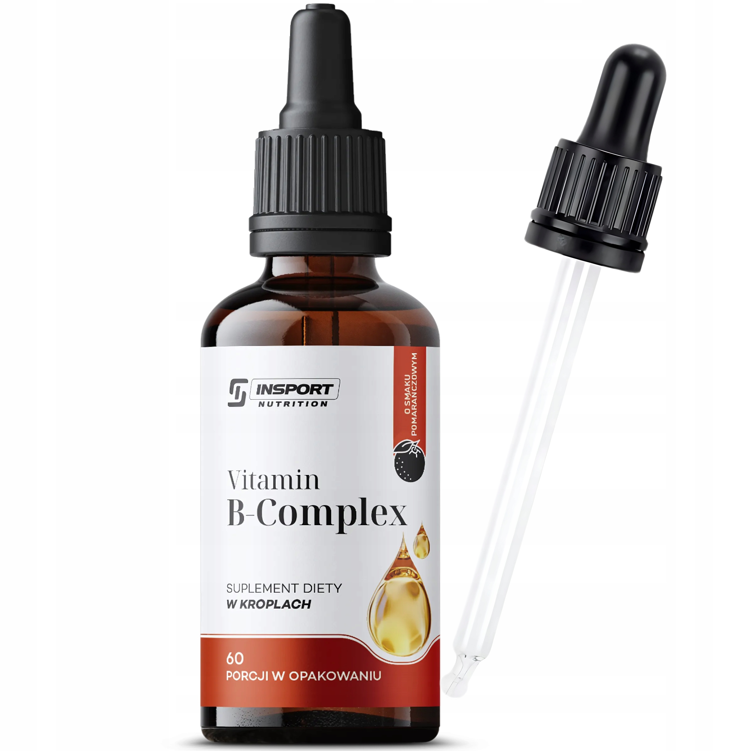 WITAMINA B COMPLEX KROPLE 30ml WITAMINY B1 B2 B3 B5 B6 B7 B9 B12 ...