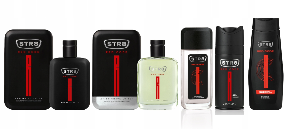 STR8 RED CODE ZESTAW XXL EDT100ml+ASL100ml+ DNS85ml+SPRAY+ŻEL400ml (5201314149910) • Cena ...