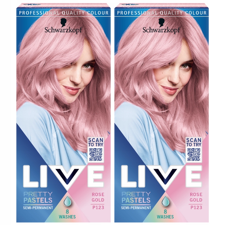 Live barva na vlasy Pastel Růže P123 Rose Gold x2 za 353 Kč - Allegro