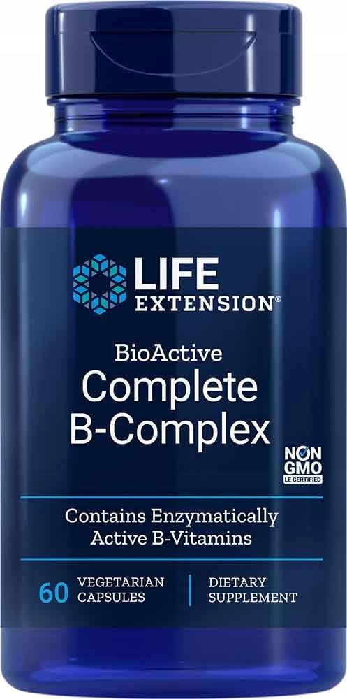 Life Extension Witaminy B-Complex Fully Active 60 vege caps 12/26 ...