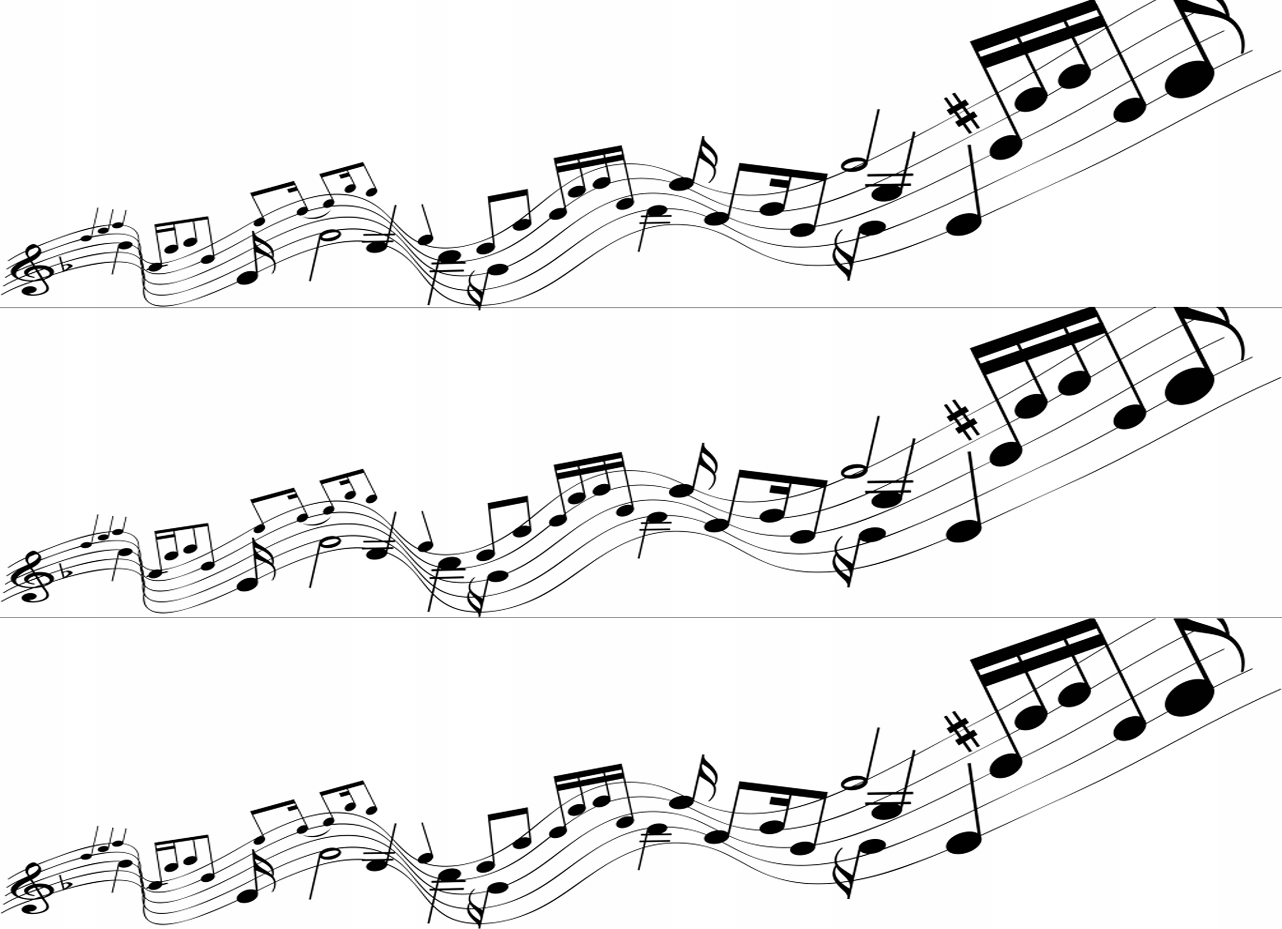OPŁATEK NA TORT 2 NUTY MUZYKA Nutki Pasek Bok 10555100307 - Allegro.pl
