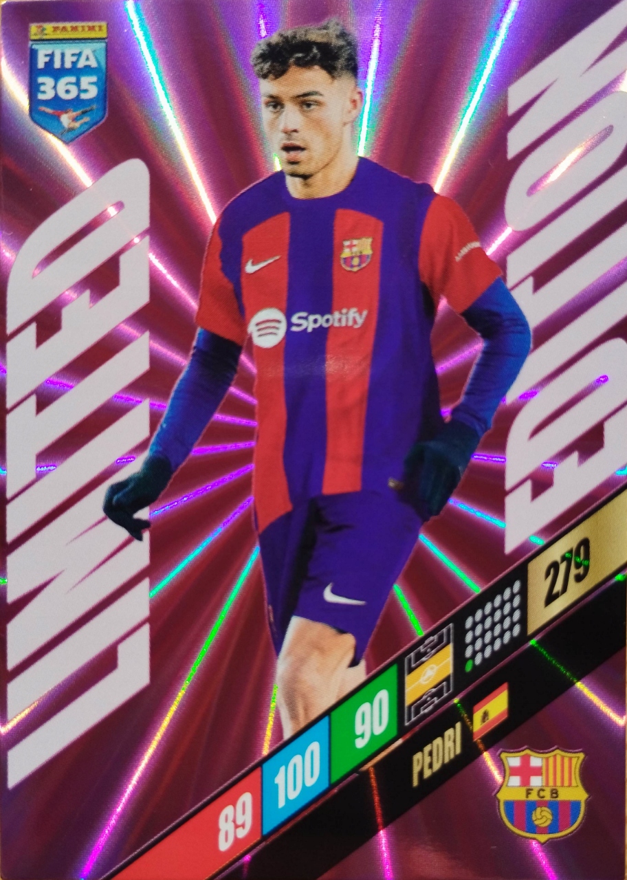 Panini ADRENALYN XL FIFA 365 2024 Karta Limitovaná edice Pedri za 52 Kč ...