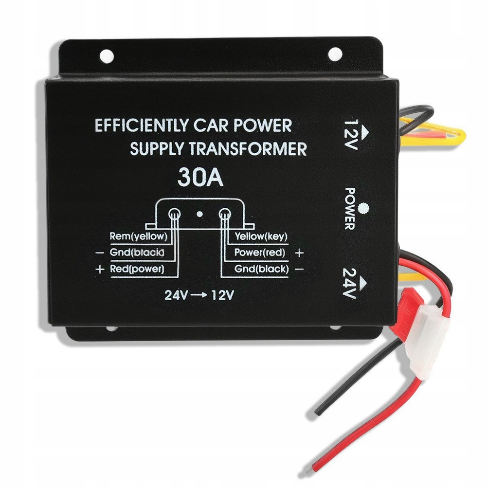 REDUKTOR NAPĚTÍ 24V NA 12V 30A 240W Linjiang za 370.00CZK - Allegro