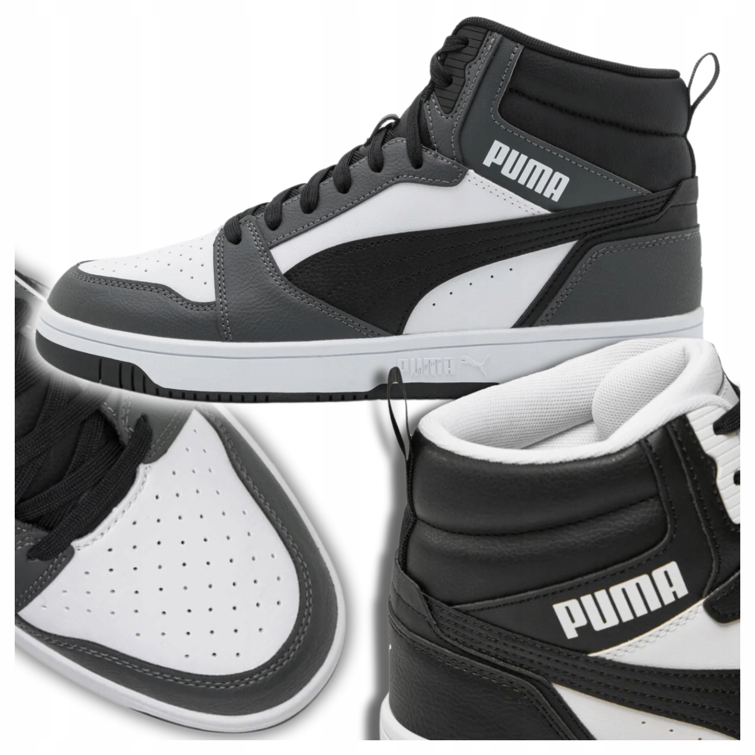 Buty Sportowe Męskie Puma Za Kostkę Sznurowane Rebound V6 Sneakersy r ...