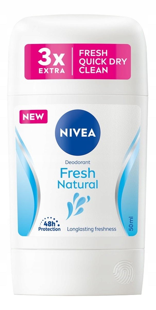 NIVEA Dezodorant w sztyfcie damski FRESH NATURAL 50ml (42429678) • Cena ...