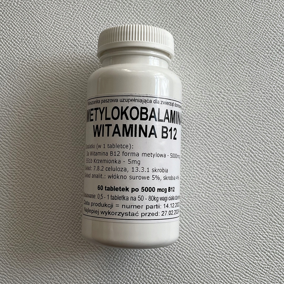 Witamina B12 B-12 METYLOKOBALAMINA 60 szt. Podkowa 13565056221 - Allegro.pl