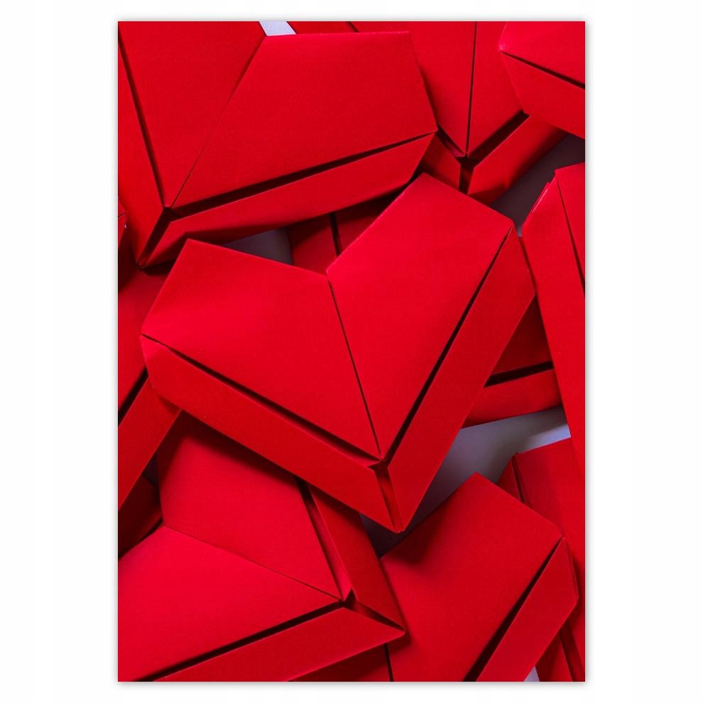 Naklejki A2 PION Papierowe serce origami • Cena, Opinie • Naklejki ...
