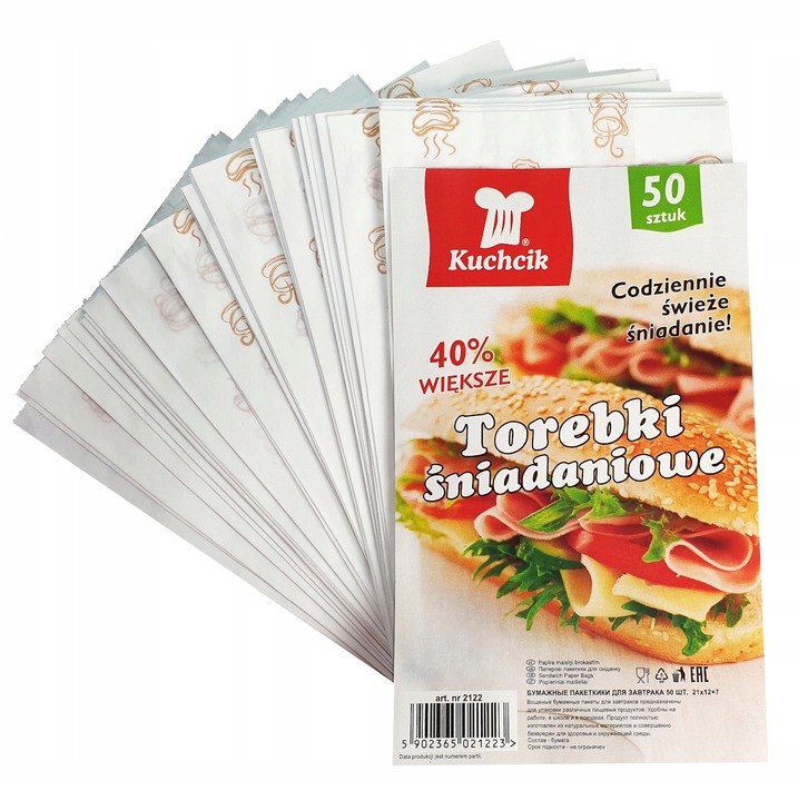 Torebki na Kanapki Papierowe - Niska cena na Allegro