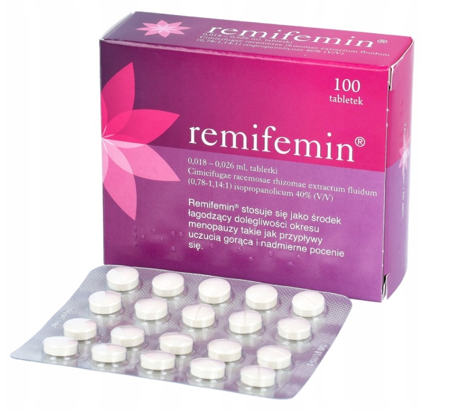 Remifemin menopauza uderzenia gorąca lek 100 tabl 13488284847 - Allegro.pl
