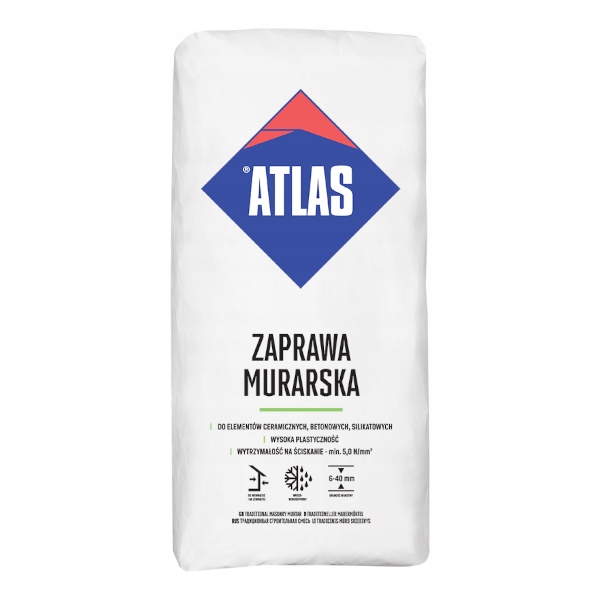 Tynk Atlas ZM-25 25 kg (5905400230048) • Cena, Opinie • Tynki i gładzie ...