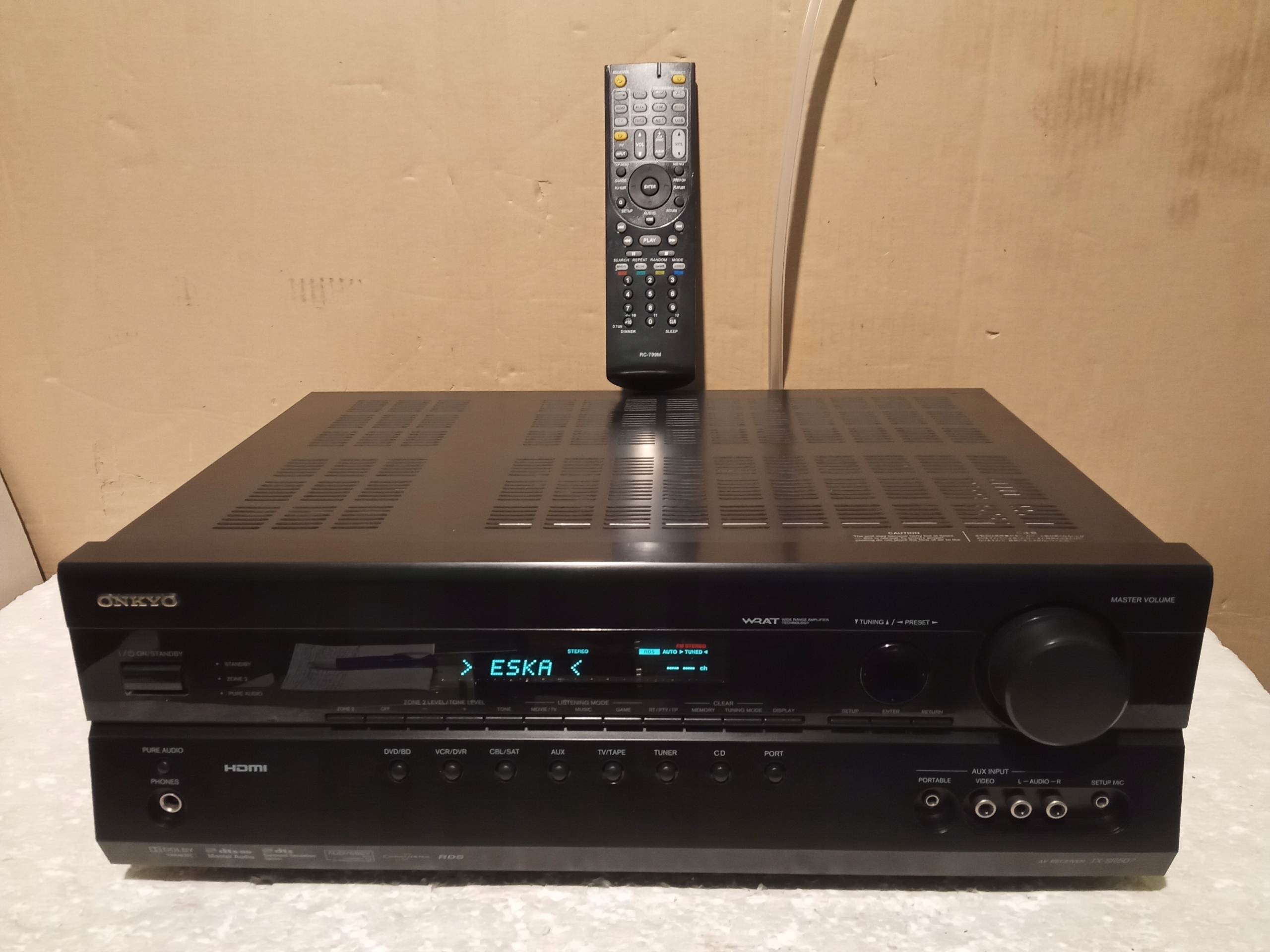 ONKYO TX-SR507 + Pilot - Sklep, Opinie, Cena w Allegro