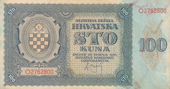 [MB29636] Horvátország 100 kuna 1941, • Ár, Vélemények - Allegro