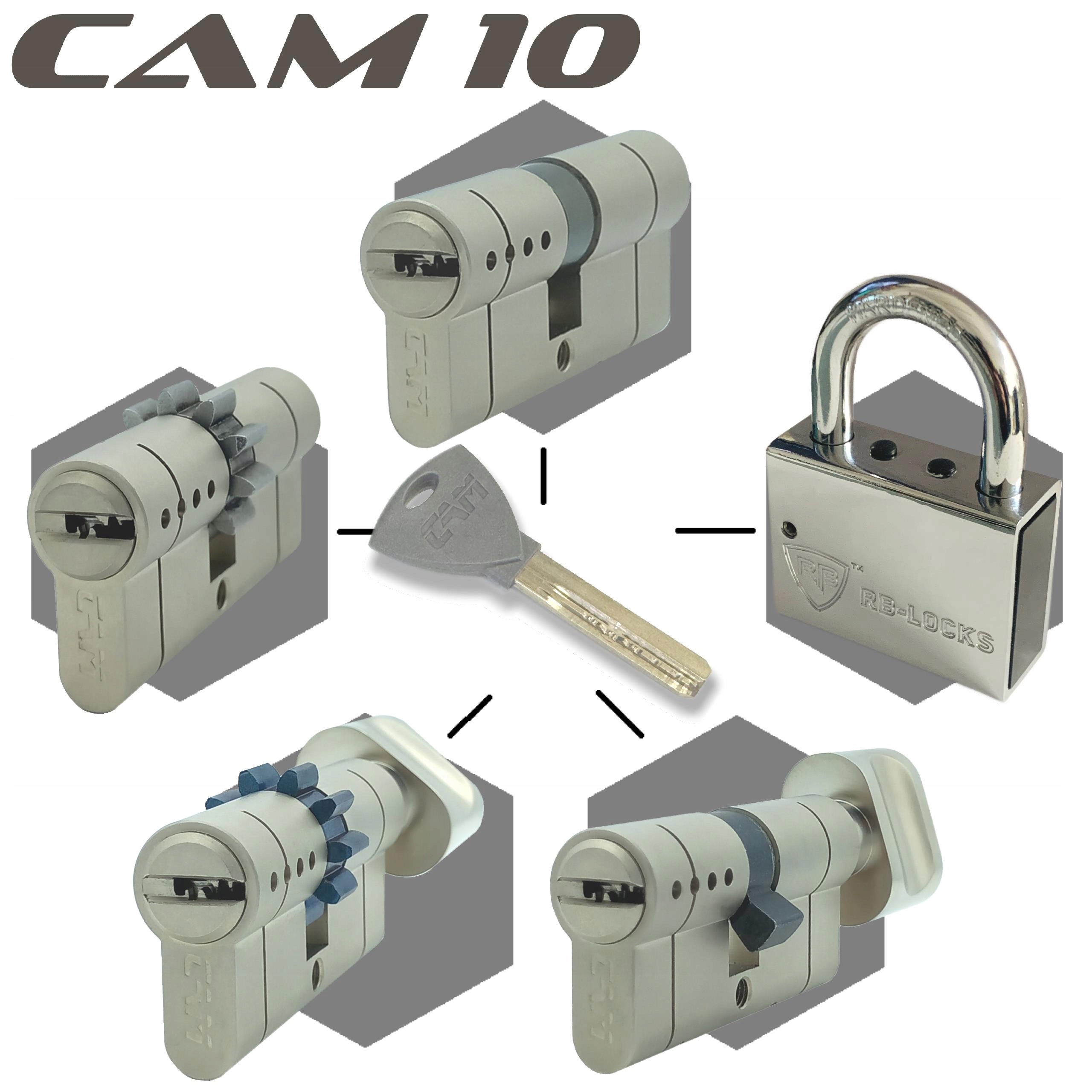 System jednego klucza wkładka CAM10 klasa C 6.D • Cena, Opinie • Zamki 17293770266 • Allegro