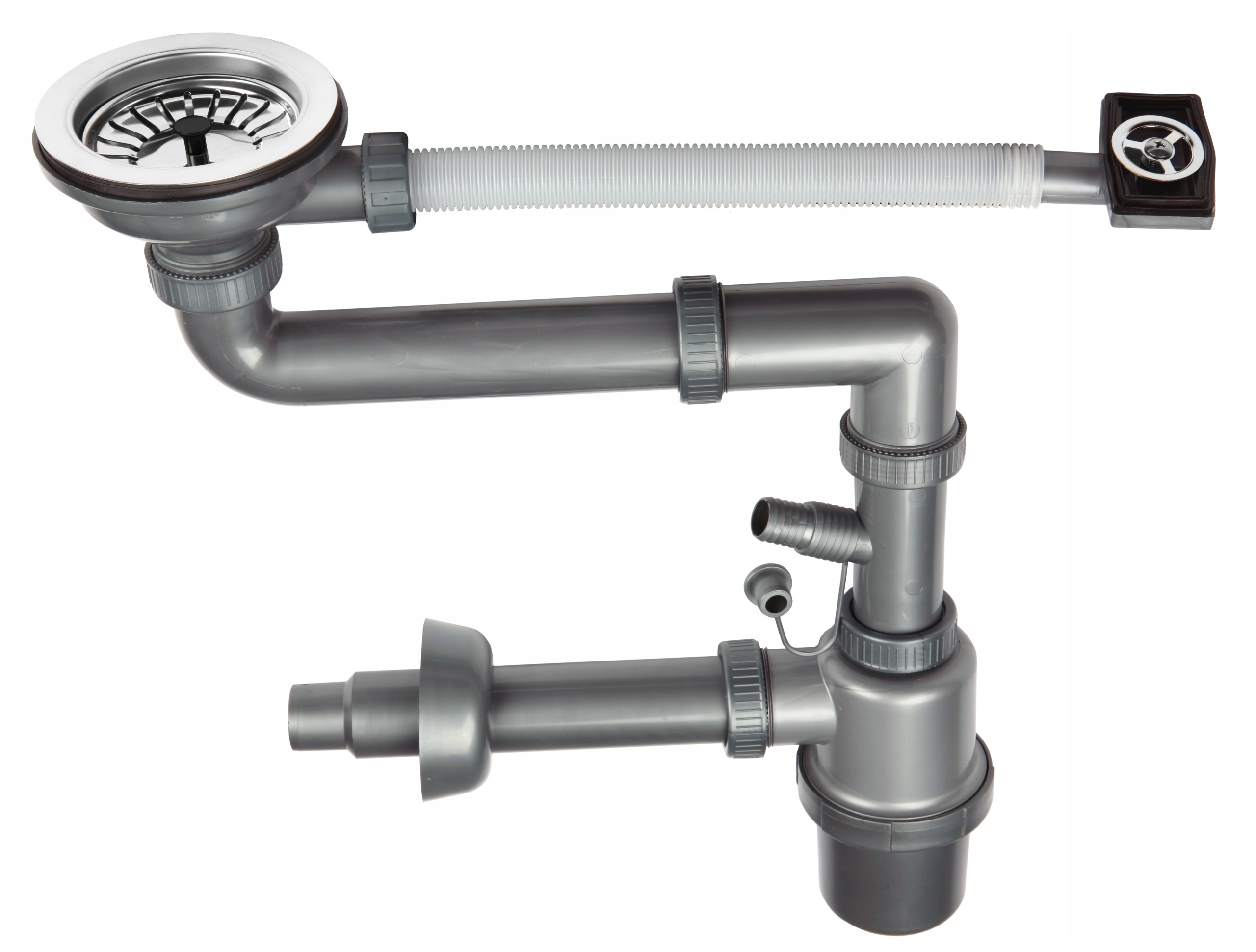 SYFON ZLEWOZMYWAKOWY 1-KOMOROWY OSZCZĘDZAJĄCY MIEJSCE Z KORKIEM KLIK ...