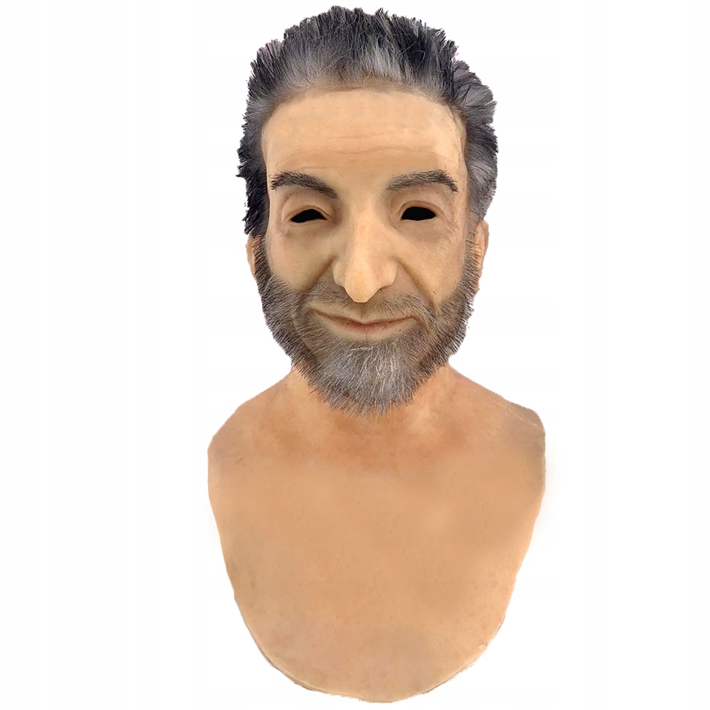 MASKA Miękka realistyczna męska maska silikonowa d 14733506110 - Allegro.pl