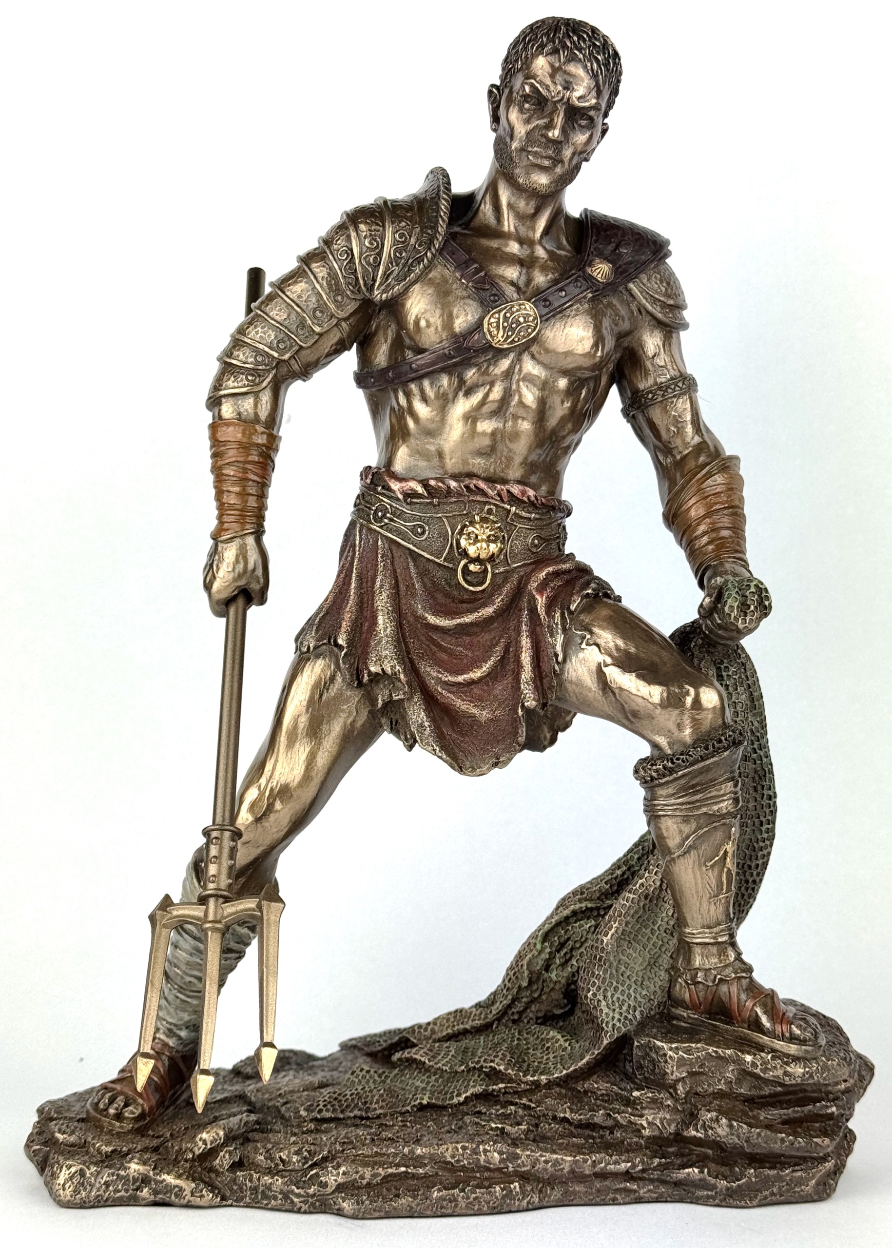FIGURKA RETIARIUS GLADIATOR RZYMSKI NA UPOMINEK STATUETKA • Cena ...