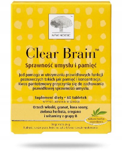 Clear Brain 60 Tabletek - Niska cena na Allegro