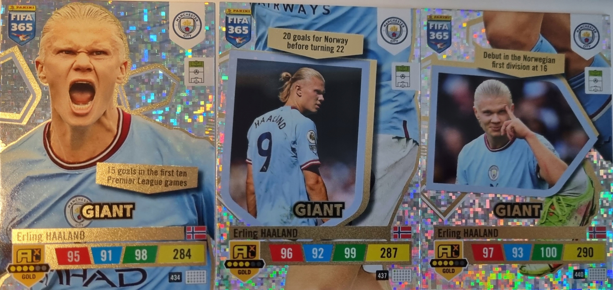 FIFA 365 2023 Panini - 3 karty GIANT Haaland - 13166861981 - Allegro.pl