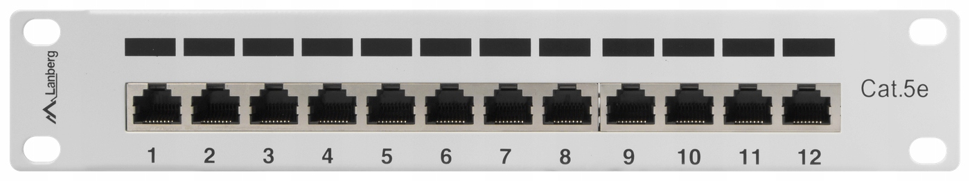 KEYSTONE PATCH PANEL RACK SZÉKRÉNYHEZ 12 PORTOS 1U 10" COLL KAT.6 FTP ...