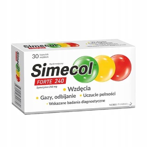 Simecol forte na wzdęcia 240 30 kaps. (7630019301770) • Cena, Opinie ...