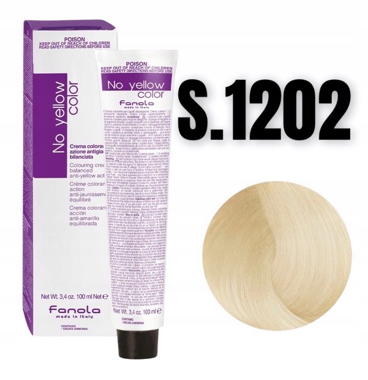 FANOLA No Yellow Color S.1202 ICE 100ml farba do włosów (8032947866281 ...