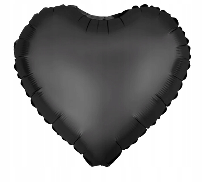 Balon foliowy "Serce Matowe", czarny, PartyPal, 18", HRT • Cena, Opinie ...
