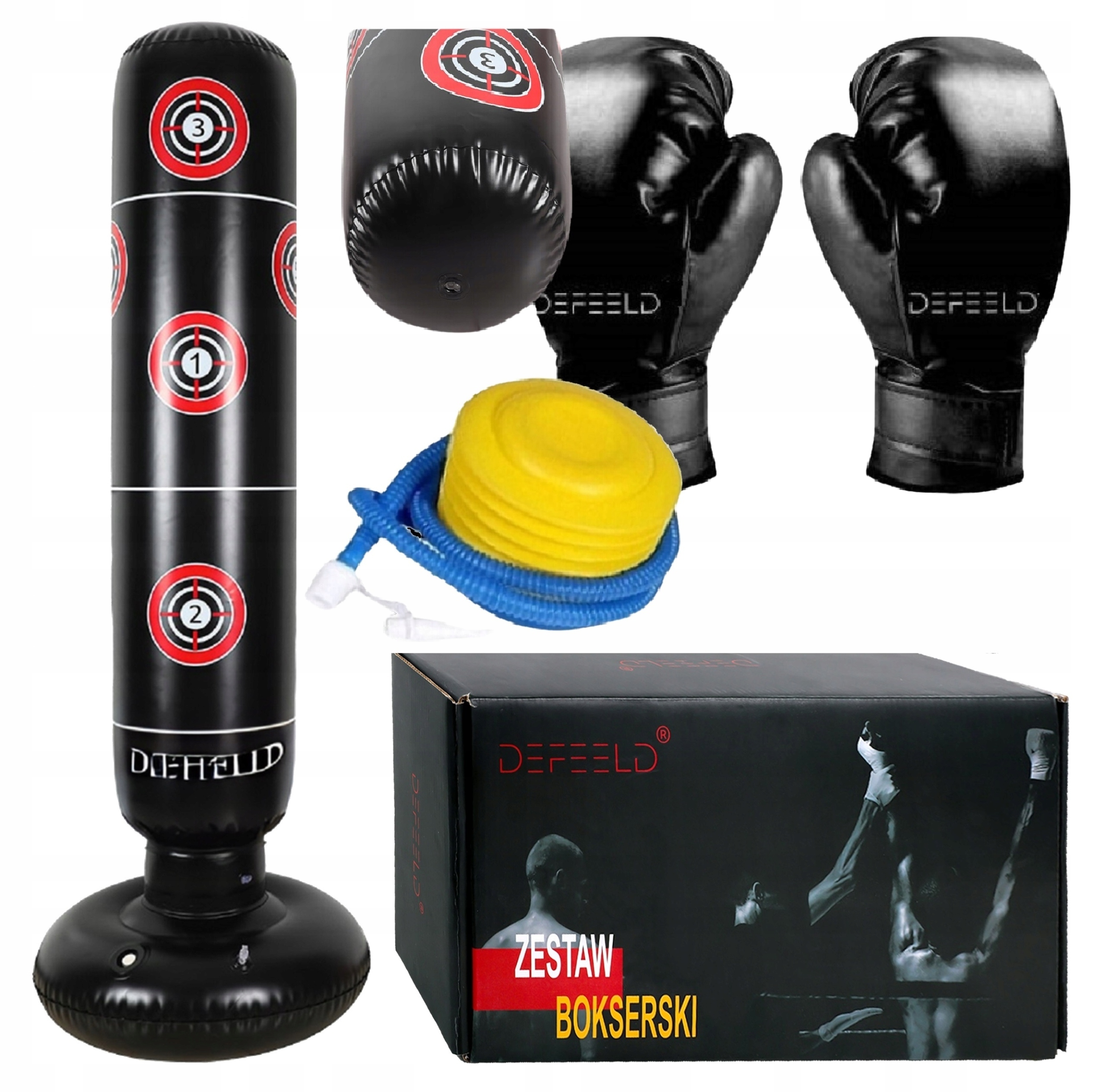 Tréningový boxovací pytel pro děti - DEFEELD za 804.00CZK - Allegro