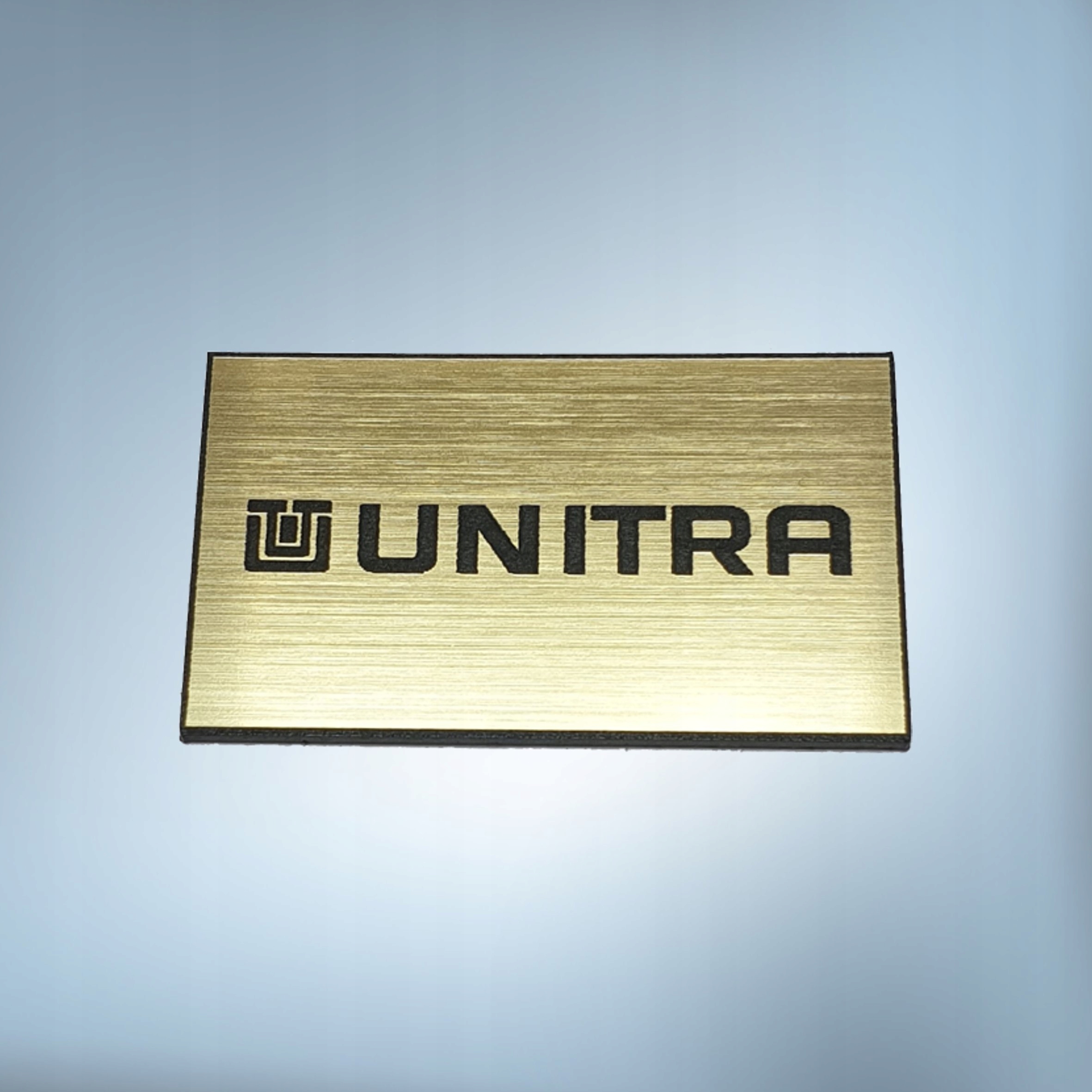 UNITRA 39x23mm złoty Emblemat zamiennik Naklejka Logo Znaczek Tonsil w ...