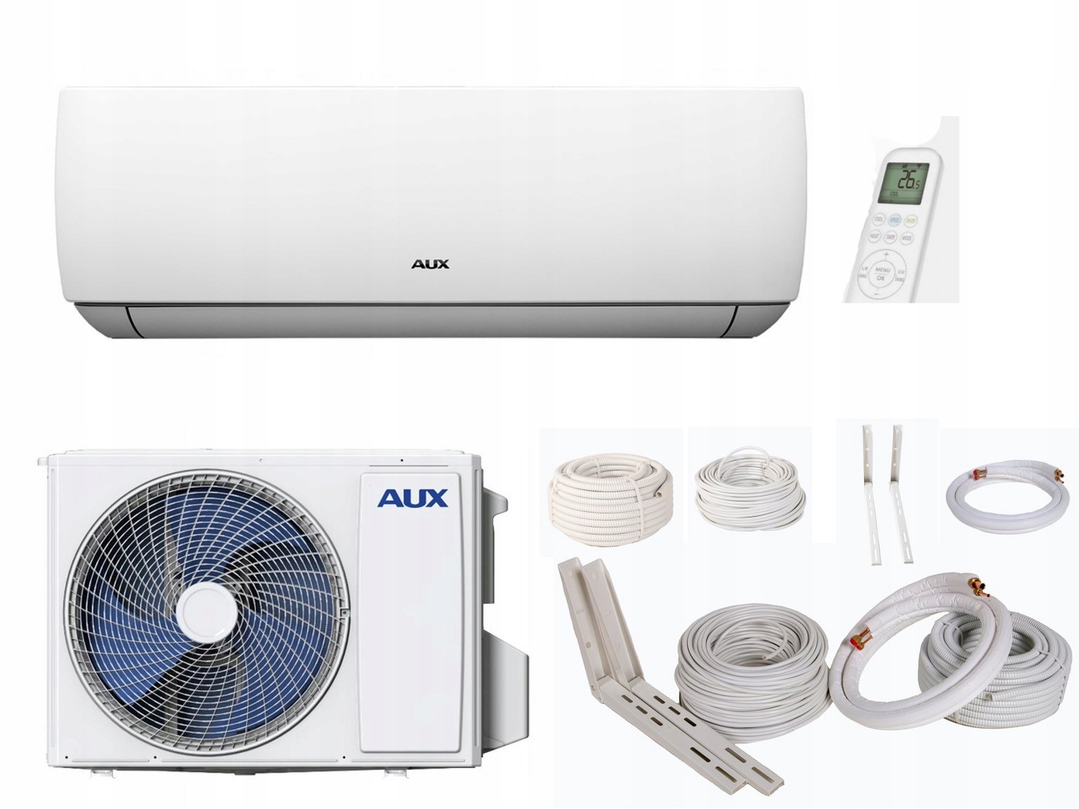 Klimatyzator AUX J-Smart Wi Fi 5,3kW ZESTAW MONTAŻ • Cena, Opinie 13281195044 • Allegro