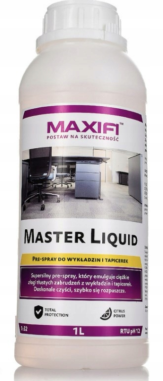 Preparat Maxifi Master Liquid do wykładzin 1l 5904533885170 za 56.50PLN z Marki - Allegro ...