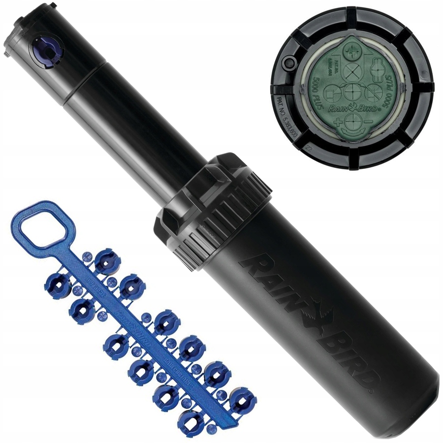 RAIN BIRD 5004 PLUS ROTÁCIÓS ÖNTÖZŐFEJ + FÚVÓKÁK, KIEMELKEDŐ, 7,6-15,2 ...