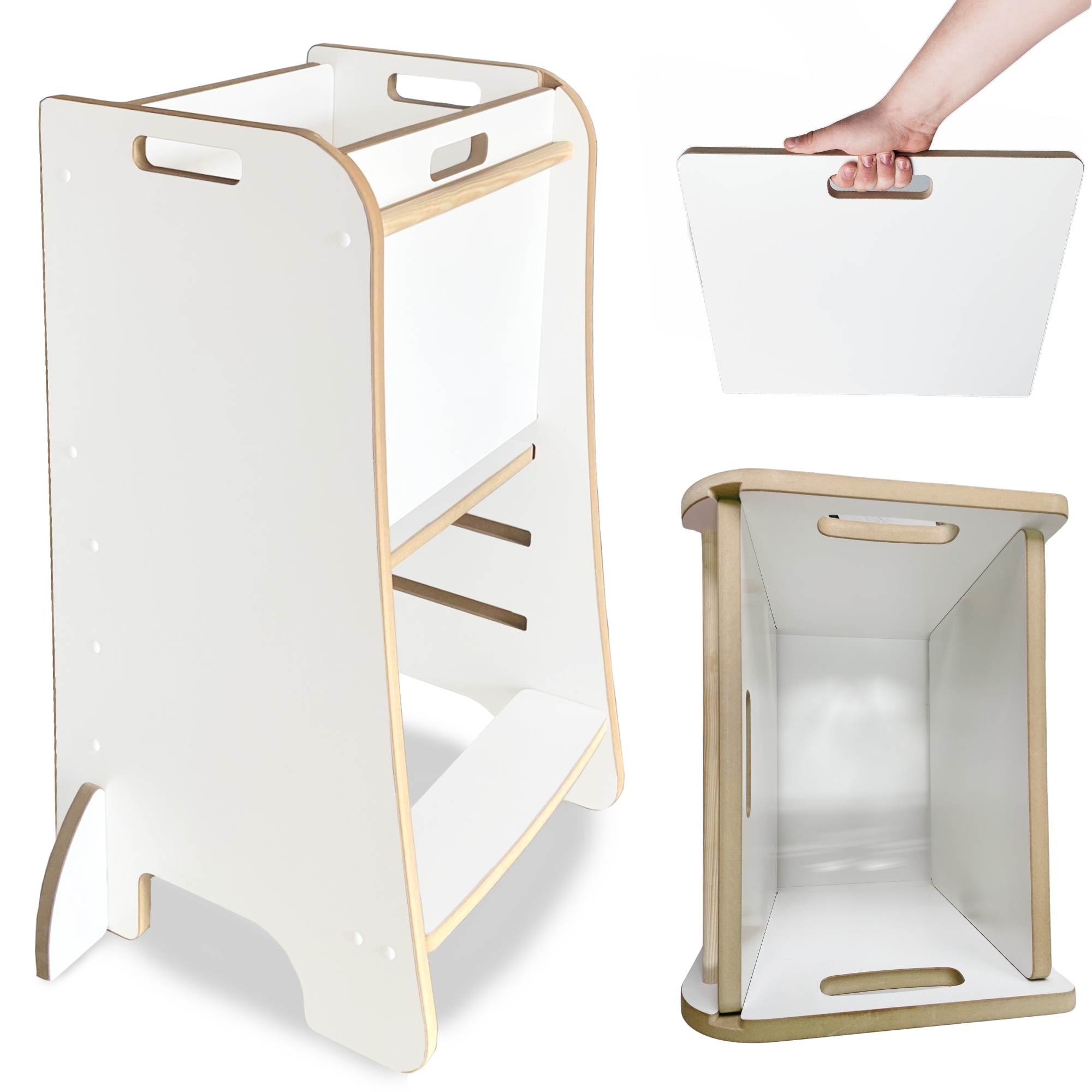 Pomocnik Kuchenny Montessori dla Dziecka | Kitchen Helper z Blokadą ...