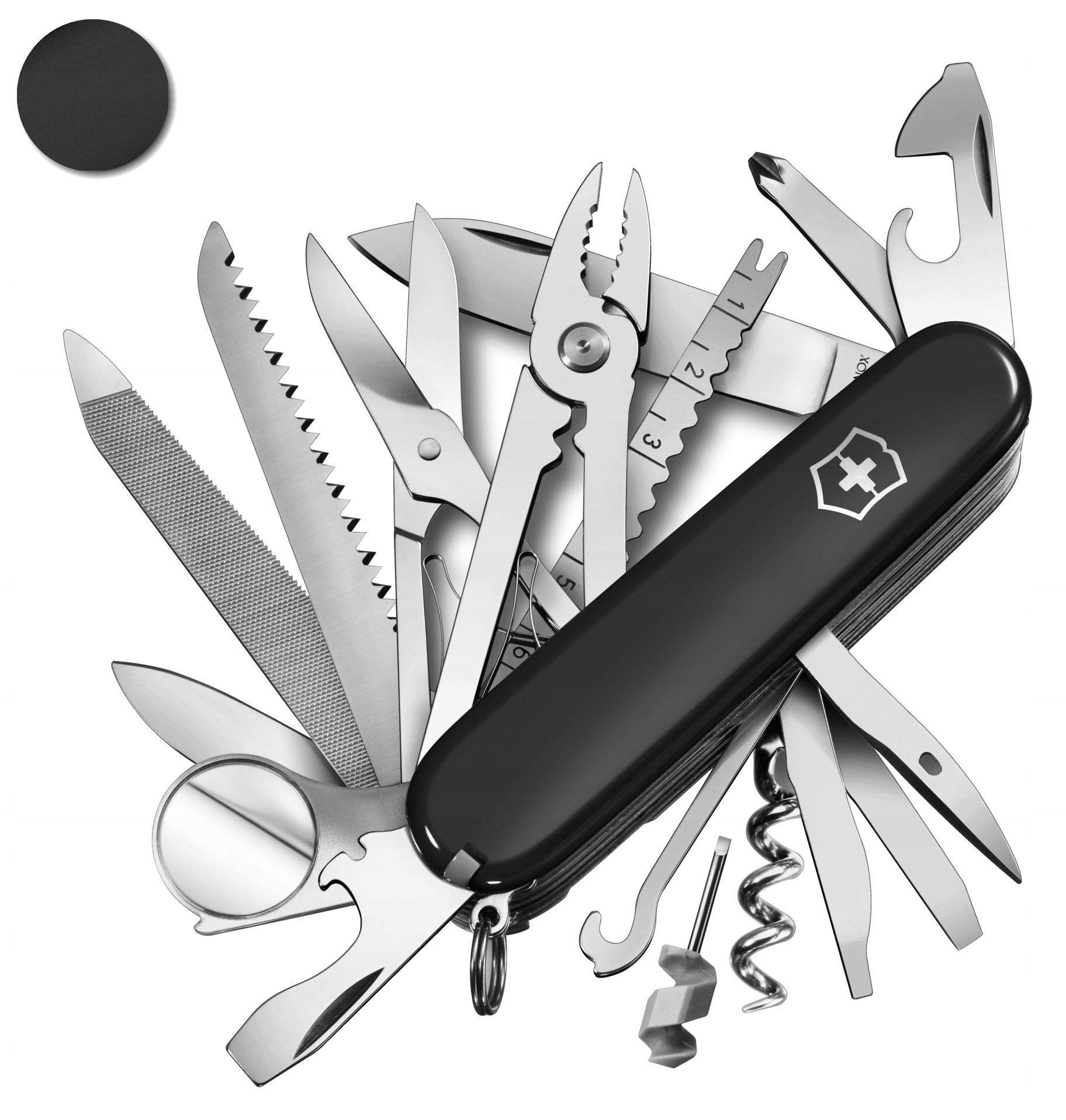 Victorinox 1.6795.3, scyzoryk Swiss Champ, 91 mm, 33 funkcje, czarny ...