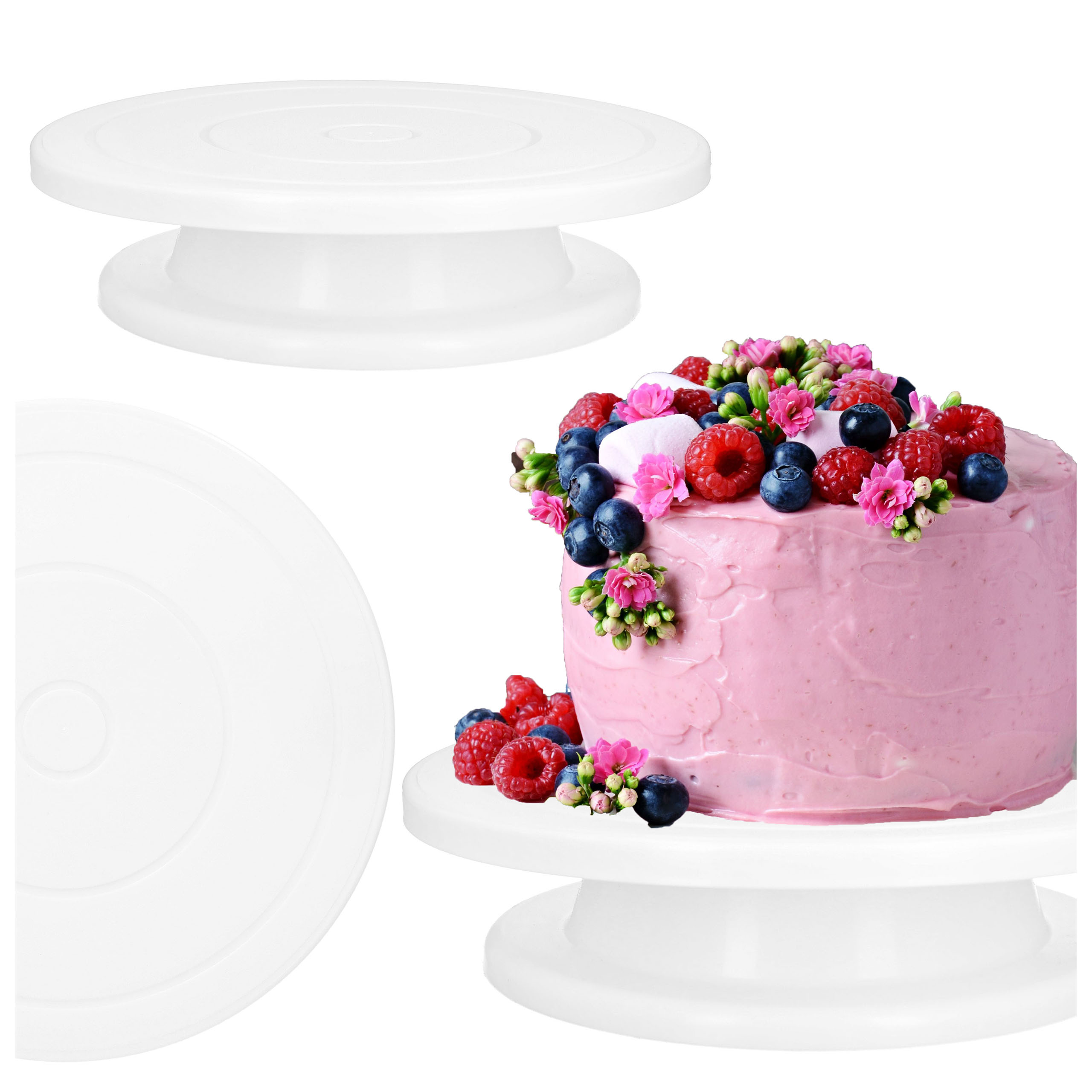 Swivel cake stand for cake, turning plate for decorating, 27.5 cm ...