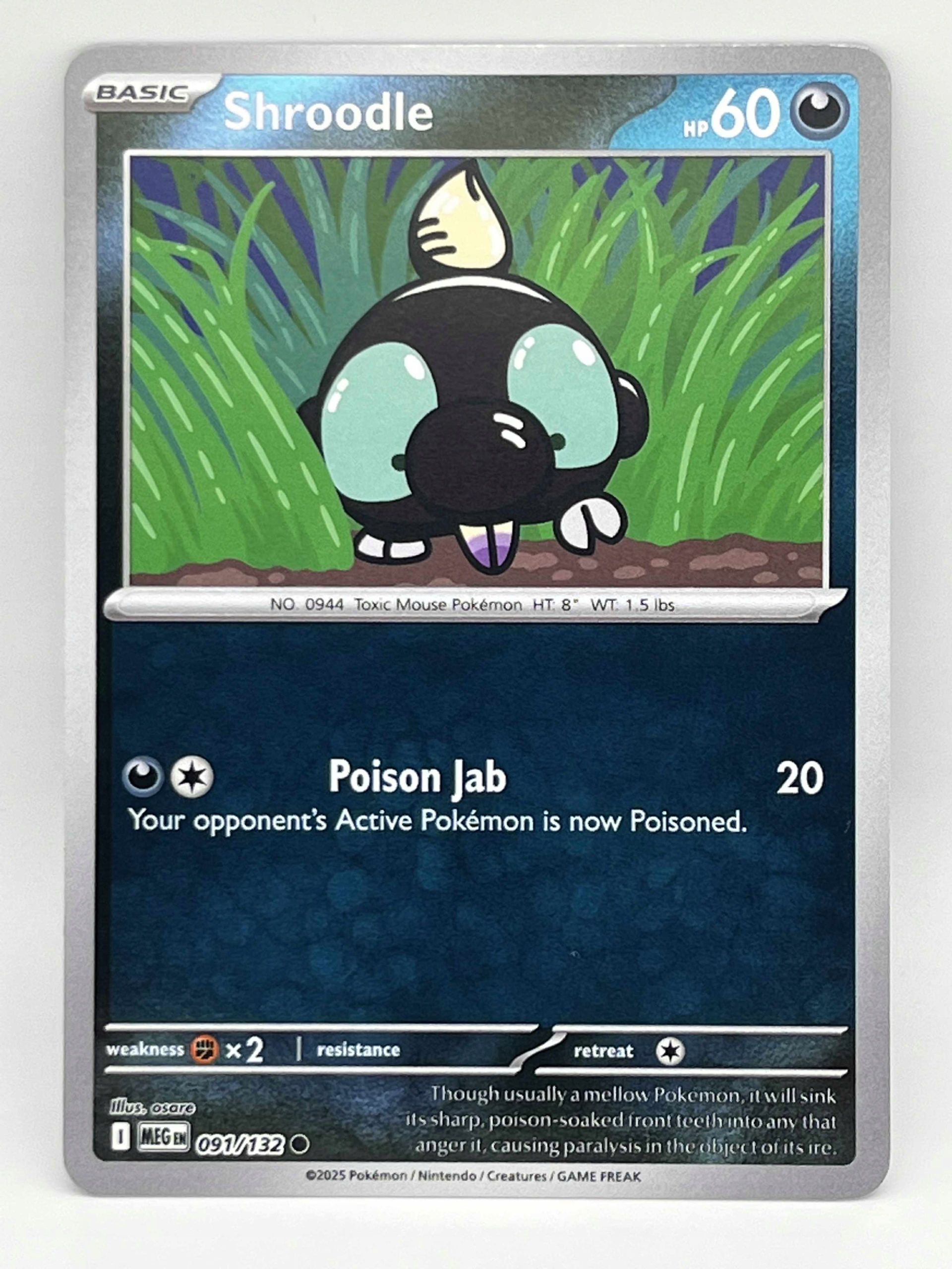 Karty Pokemon TCG Mega Evolution (MEG 091) Shroodle (R) • Cena, Opinie ...