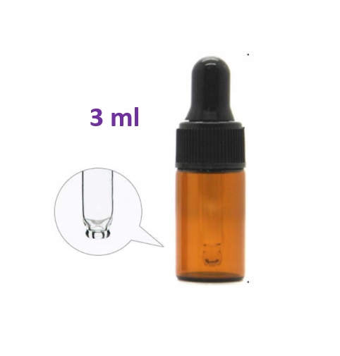 Butelka szklana brązowa z pipetą czarną 3ml 12682746495 - Allegro.pl Butelka szklana brązowa z pipetą czarną 3ml 12682746495 - Allegro.pl