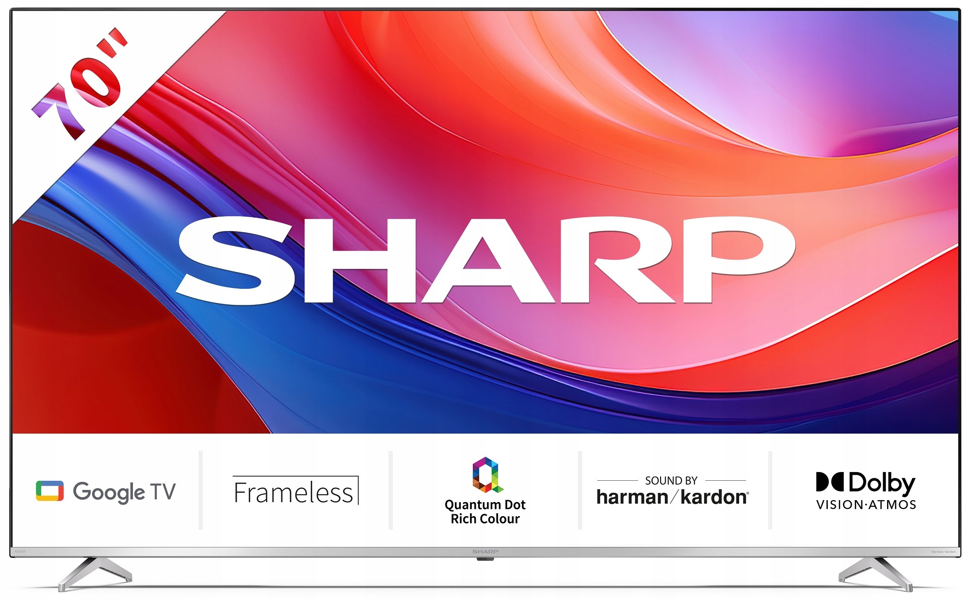 Telewizor LED Sharp 70GP6760E 70" 4K UHD czerwony - Sklep, Opinie, Cena ...