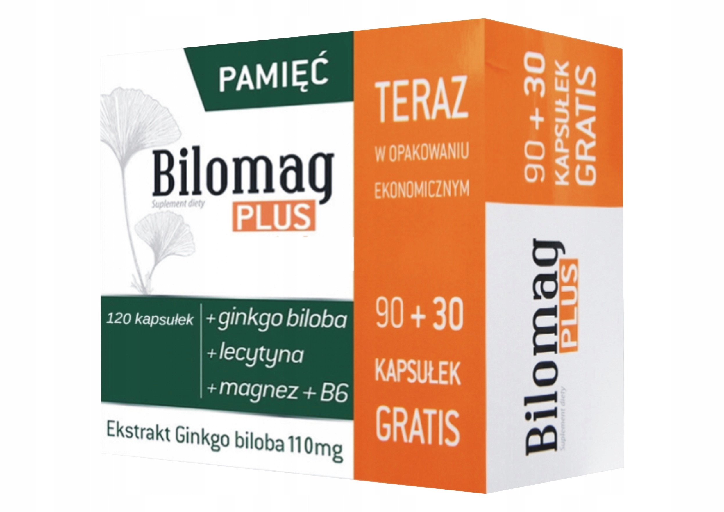BILOMAG PLUS 90 + 30 kapsułek PAMIĘĆ KONCENTRACJA (5906204013417 ...