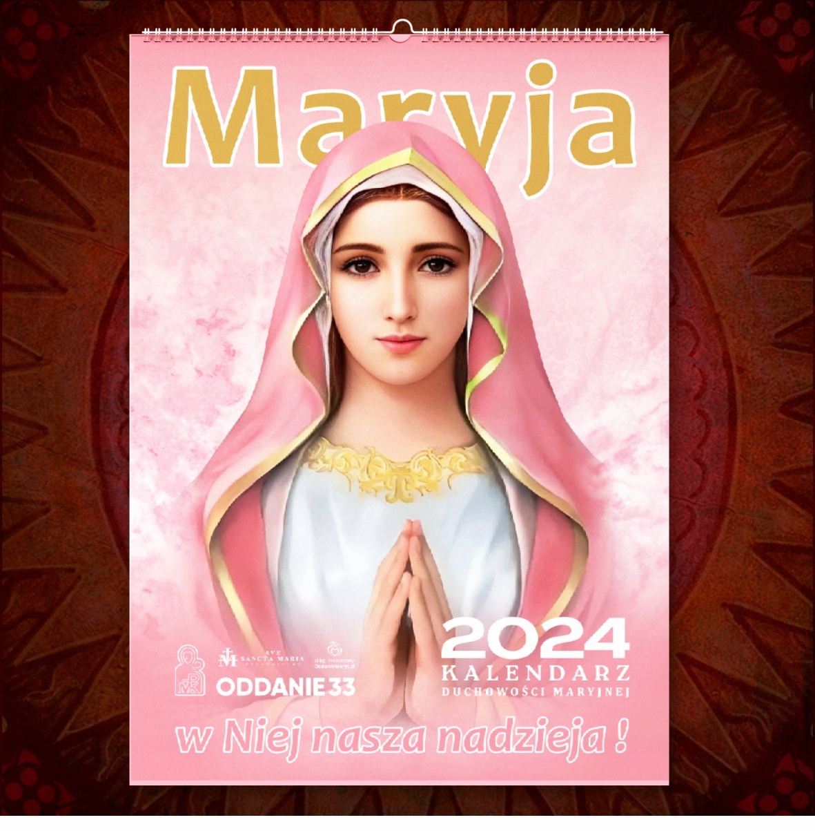 KALENDARZ 2024 MARYJA 14760877313 - Sklepy, Opinie, Ceny w Allegro.pl