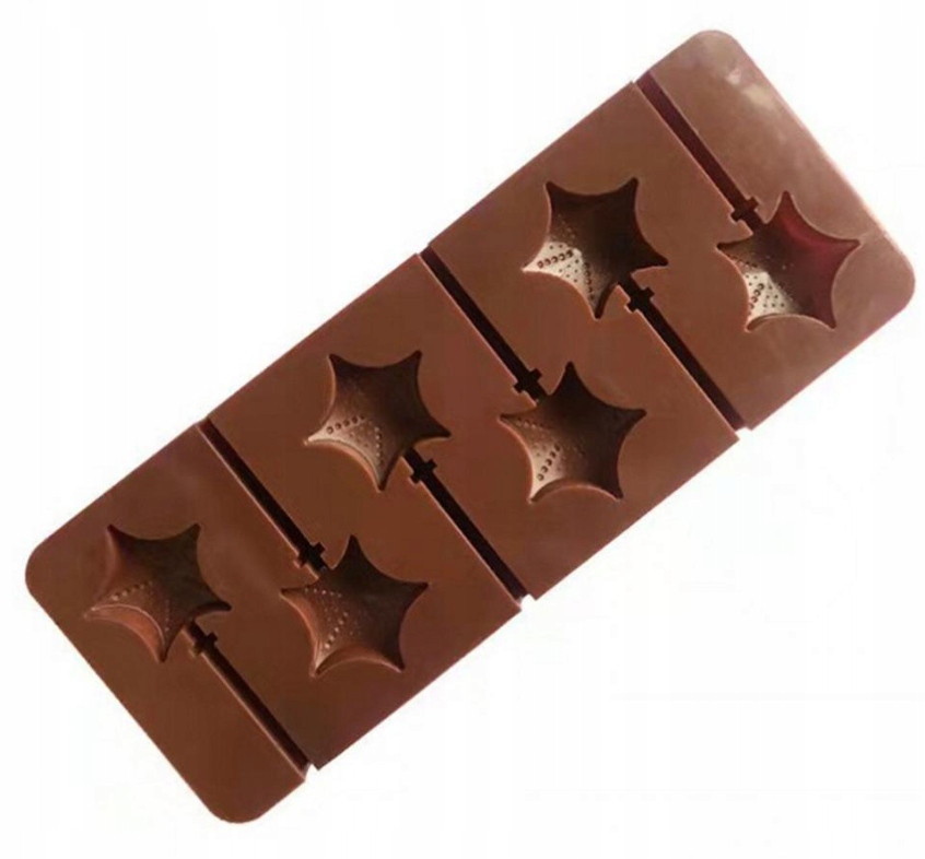 SILIKONOVÁ FORMA LÍZÁTKA HVĚZDIČKY TYČINKA dekorace čokoláda dort - Allegro