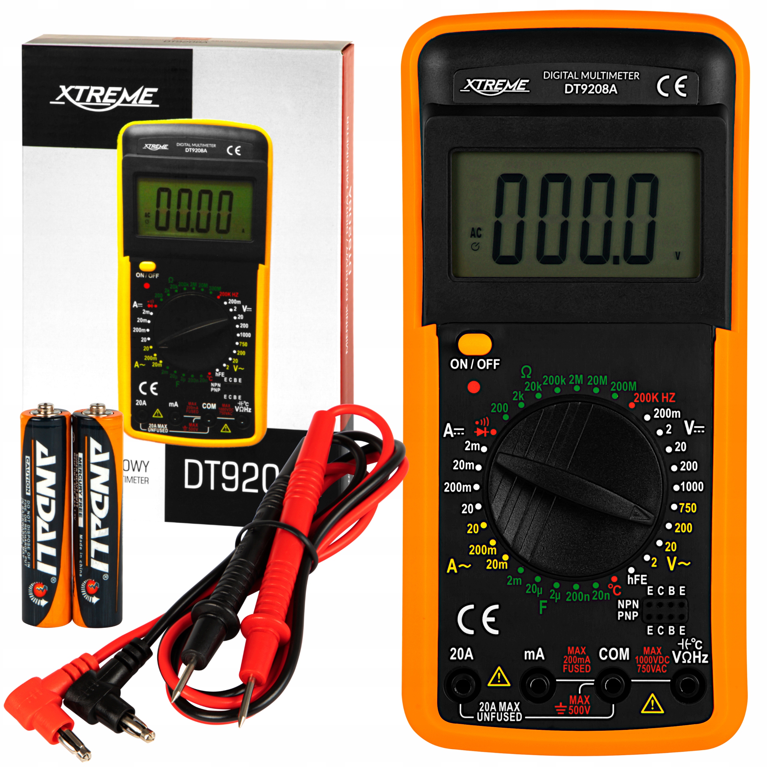 Multimetr ręczny Xtreme DT9208A 5900804118077 za 32.87PLN z Garwolin ...