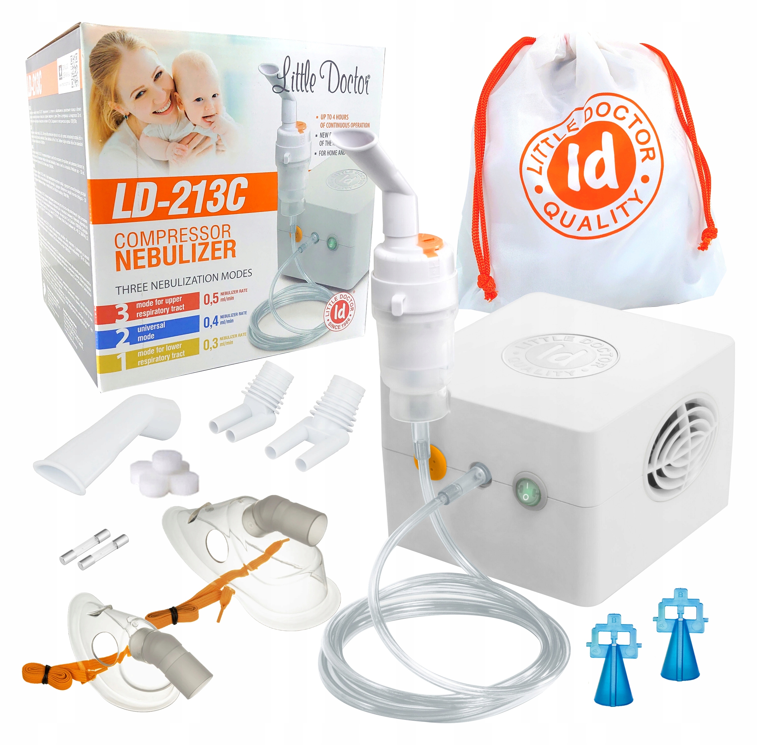 INHALATOR NEBULIZATOR KOMPRESOROWY DROGI ODDECHOWE (8887786800572 ...
