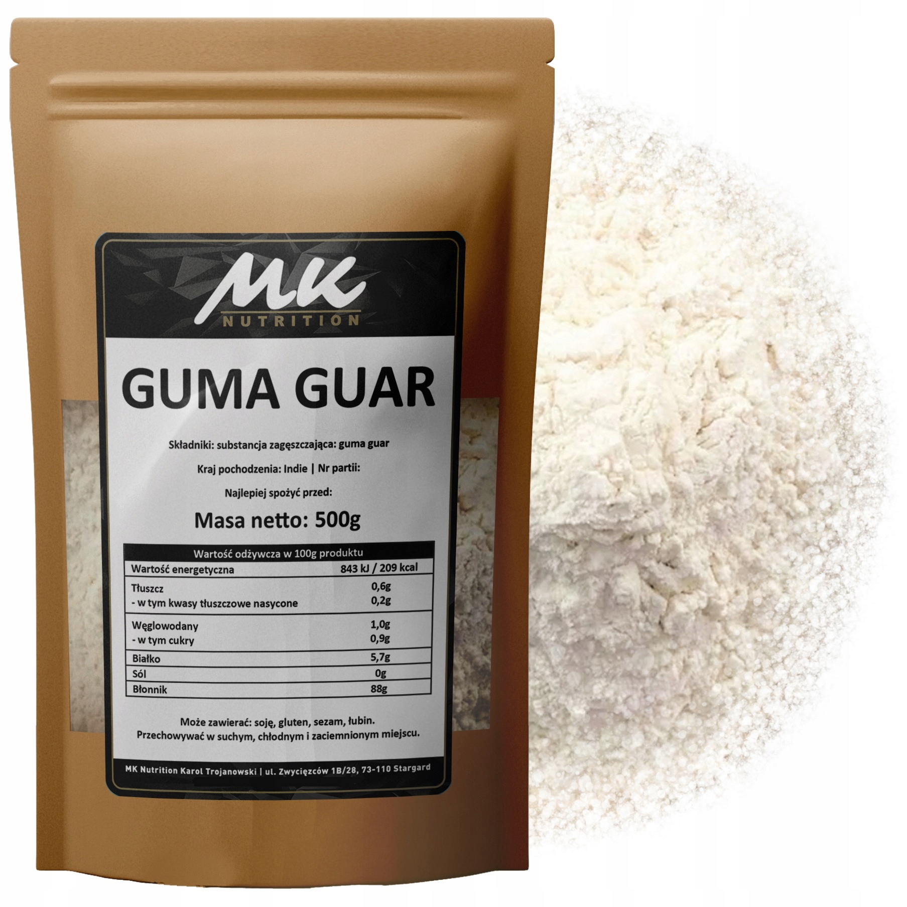 Guma guar - 500g - MK Nutrition (5904978307091) • Cena, Opinie • Inne ...