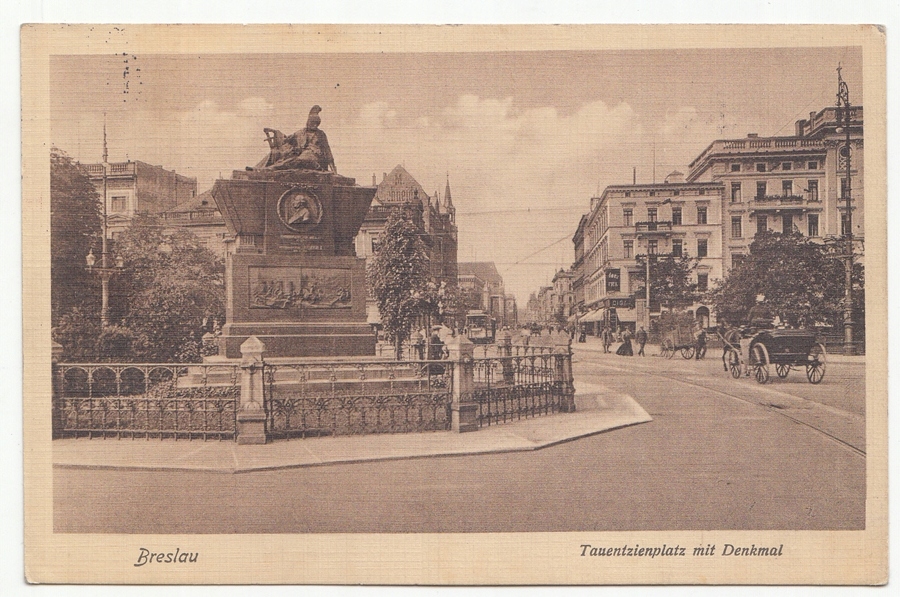 WROCŁAW BRESLAU TAUENTZIENPLATZ POMNIK GENERAŁA PLAC KOŚCIUSZKI ...