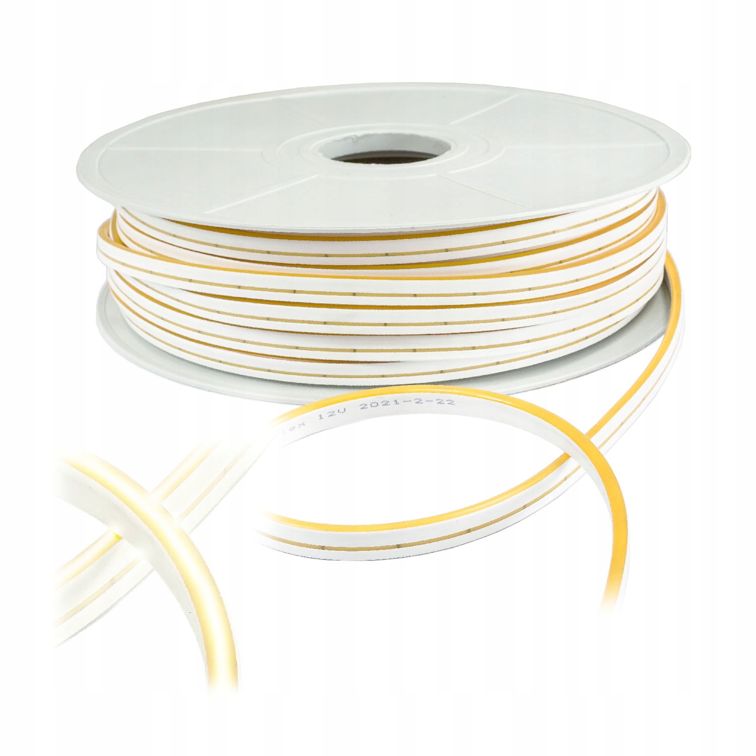 Taśma LED 12V 8W Wodoodporna 1m NEON Ciepła Elastyczna Do Podświetlania ...